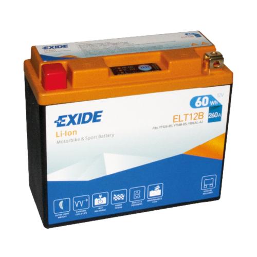 Comprar Batería de Litio para Moto 12V 5Ah 260A Exide ELT12B: precio