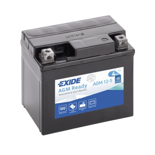Comprar Batería Moto AGM 12V 4Ah 70A Exide Ready AGM12-5: precio
