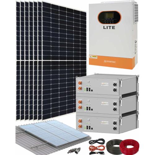 Kit Solar para Casa Aislada Suntaic 5500W 48V con Batería de Litio al mejor precio