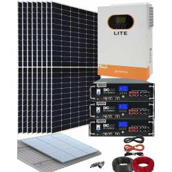 Kit Solar Casa de Campo Aislada 5000W 48V DC Litio