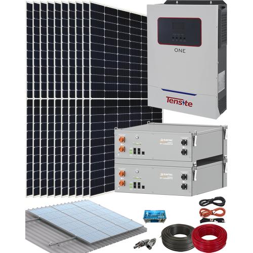 Kit Solar Aislado 5500W 48V Tensite One con Baterías de Litio
