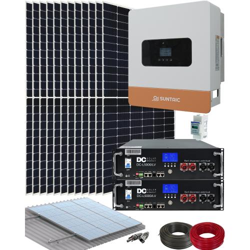 Comprar Kit Solar para Instalación Placas Solares con Inversor Híbrido Suntaic STH6M-2/GEN 6000W ...