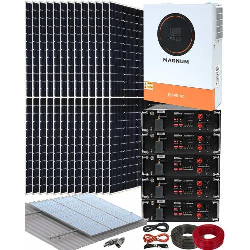 Kit Paneles Solares Fotovoltaica Aislada 11kW Magnum con 25kwh Litio y ...