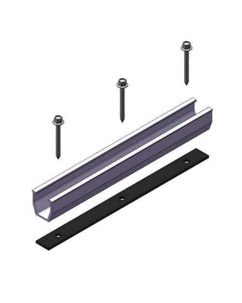 Perfil Mini-Rail 2300mm + goma | AutoSolar