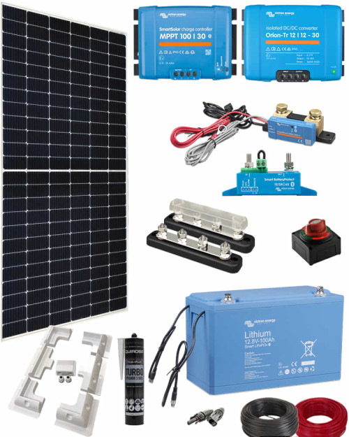 Comprar Kit Placa Solar Camper 500W con Instalación Eléctrica Completa ...