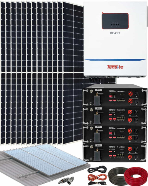 Comprar Kit Paneles Solares Fotovoltaica Aislada 11kW con 20kwh Litio y ...