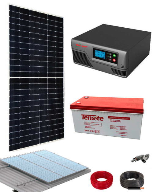 Kit solar placas solares aislada para autoconsumo 300W 12V autosuficiente