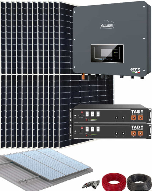 Comprar Kit Instalación de Placas Solares 6000W Azzurro con Baterías de ...