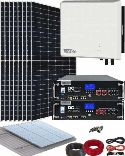 Kit Solar Híbrido Tensite 4kW 7300kWhaño | Kit placas solares