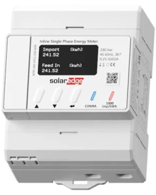 Vatímetro SolarEdge Inline Meter monofásico 65A